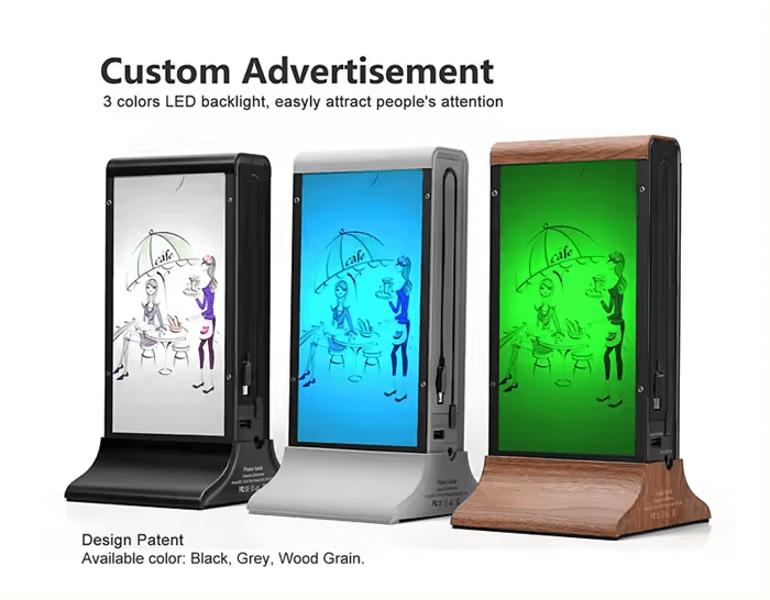 Restaurant LED Menu Holder Powerbank 20800mAh FYD835B - Funsuper