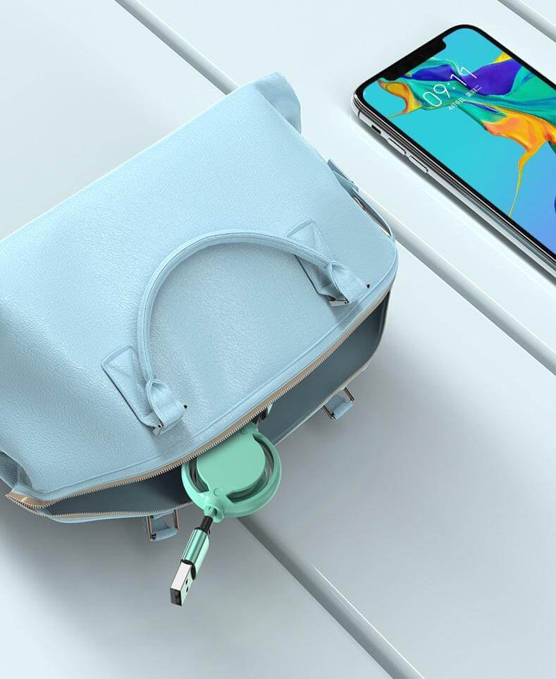 Macaron Retractable 3 in 1 USB Charging Cable - Funsuper
